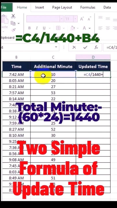 Add extra minute to time in excel 😍😍😎😎🫡🫡#viral #shorts #excel #tips #exceltech #trending - YouTube