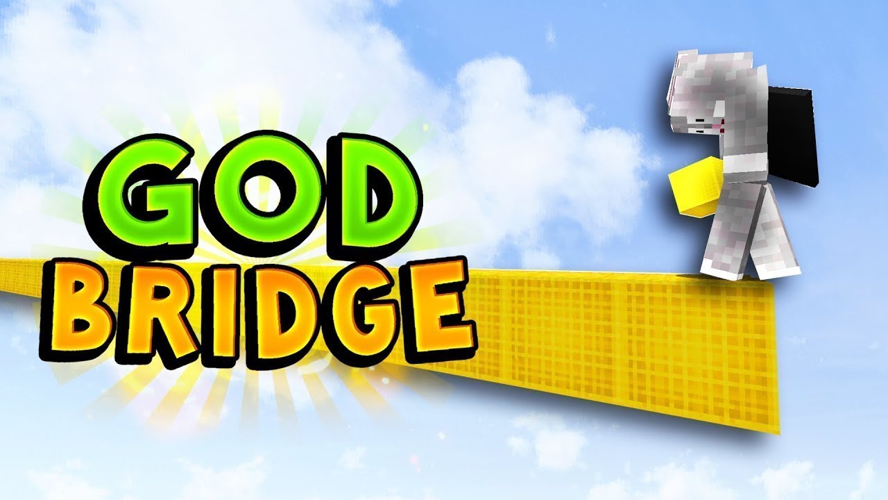 Easy minecraft God bridge tutorial!!!! - YouTube