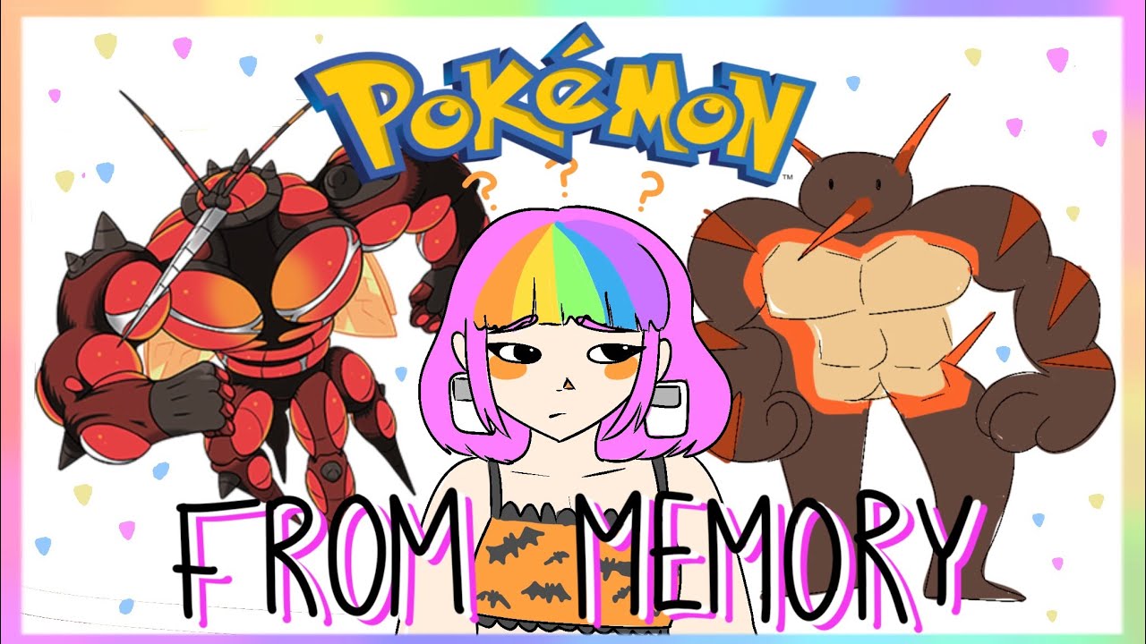 Drawing Pokemon From memory [Part 1] - YouTube