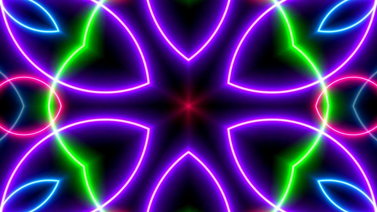 🌟 4K Colorful Abstract Background Video 🌟 Neon VJ Loop No Copyright ...