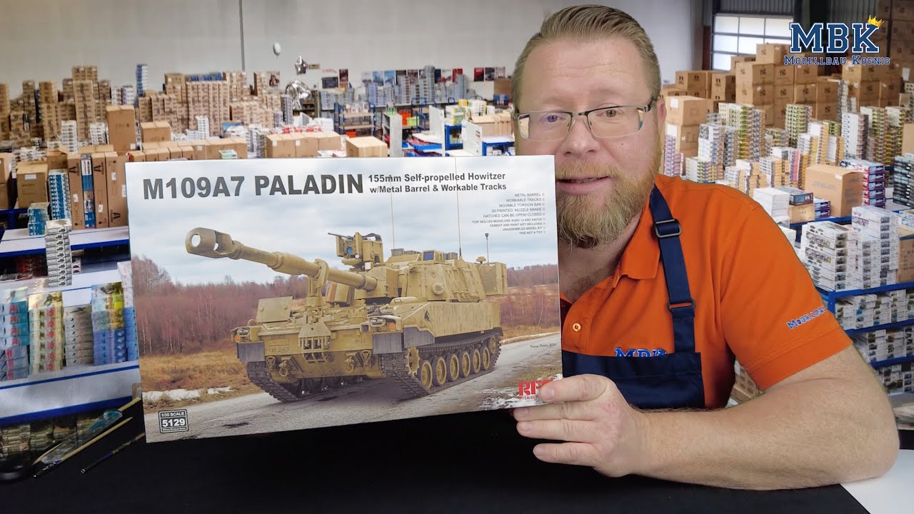 MBK packt aus #1110 - 1:35 M109A7 Paladin w/metal barrel + workable ...
