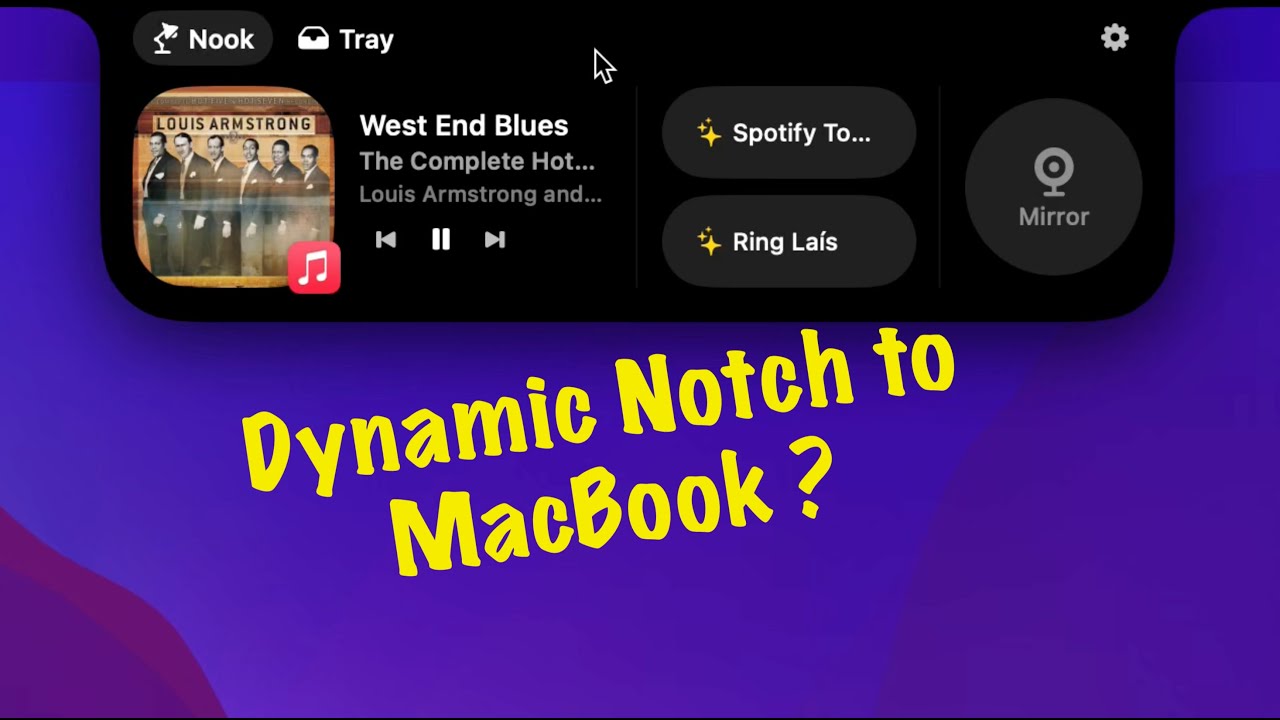 Dynamic Notch / Island on MacBook ? - YouTube