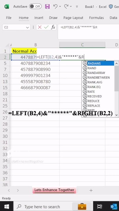 Excel trick to Convert number into secret code #excelwalesir #ytvideosshort #exceltricks # ...