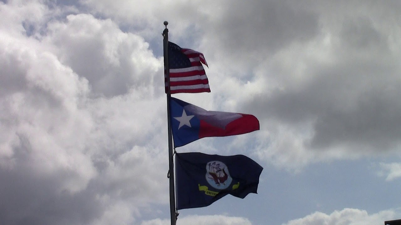 20094 STOCK VIDEO more flags American, Texas, Navy 05 13 2020 - YouTube