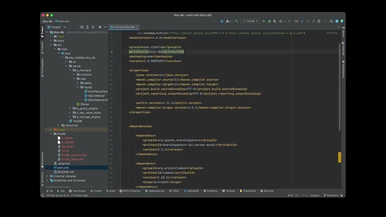 TinyDB - Part 1 (ANTLR SQL Parser and Basic Query Engine) - YouTube