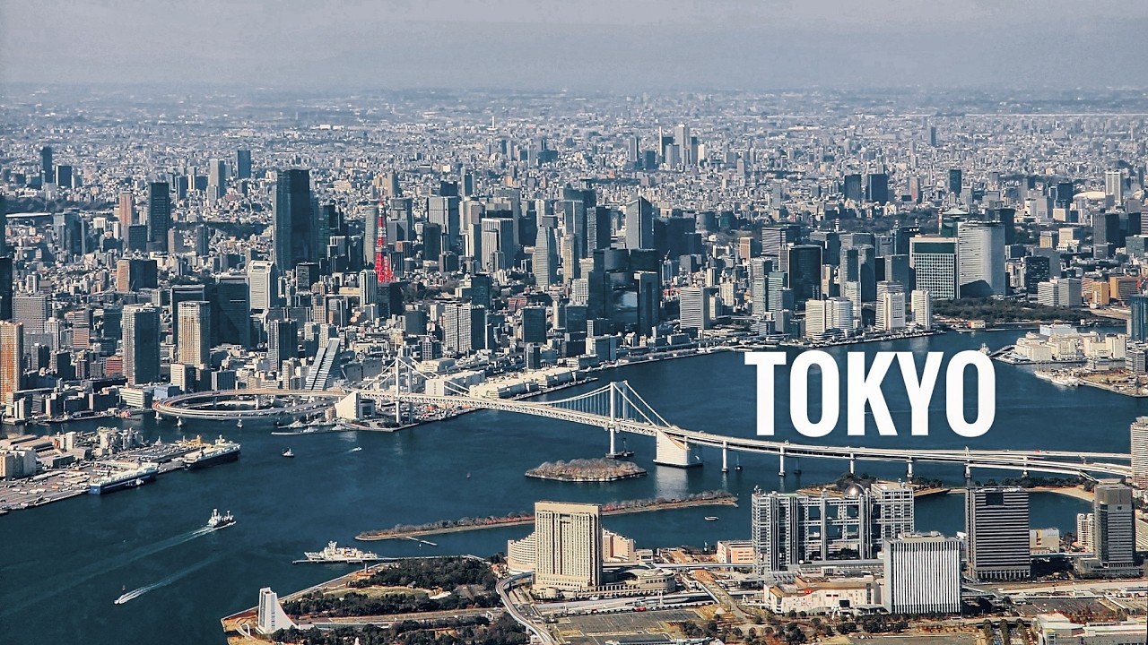 Flying Over Japan - Tokyo Arial View - YouTube