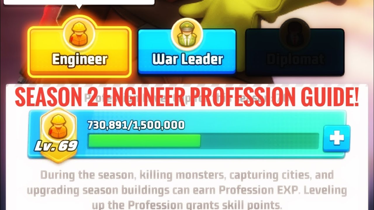 Last War Survival: Season 2 Engineer Profession Guide! GET THESE ASAP ...