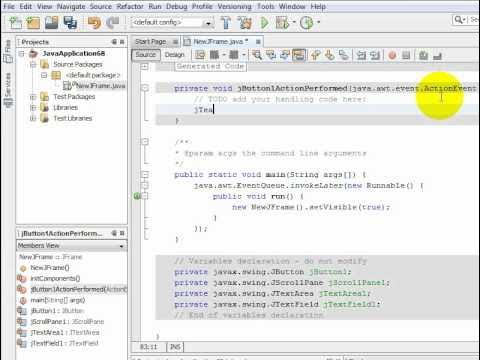 Using jTextArea Control An Introduction - YouTube