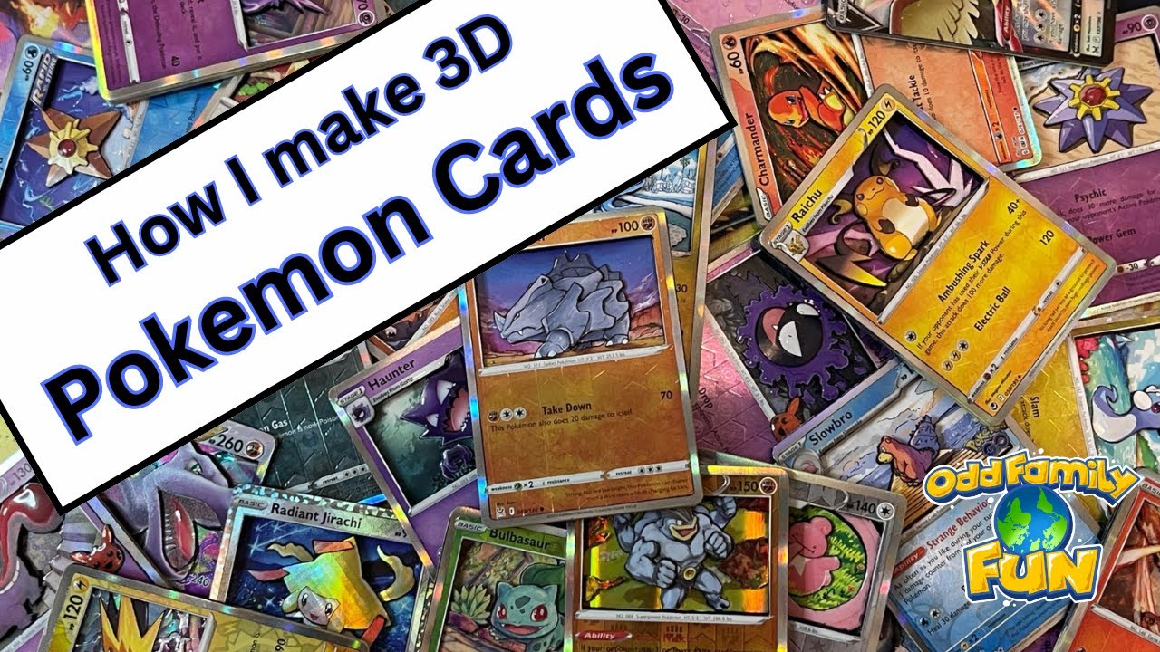 How I make 3D Pokémon cards! - YouTube
