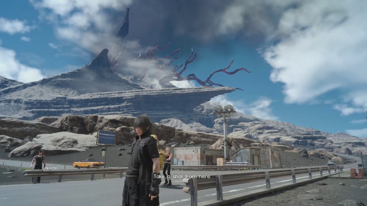 Final Fantasy XV - Side Quest - Photo Op: Volcano - YouTube
