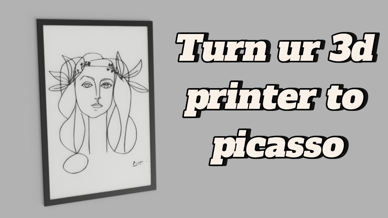 How to 3d print on canvas painting frame - YouTube