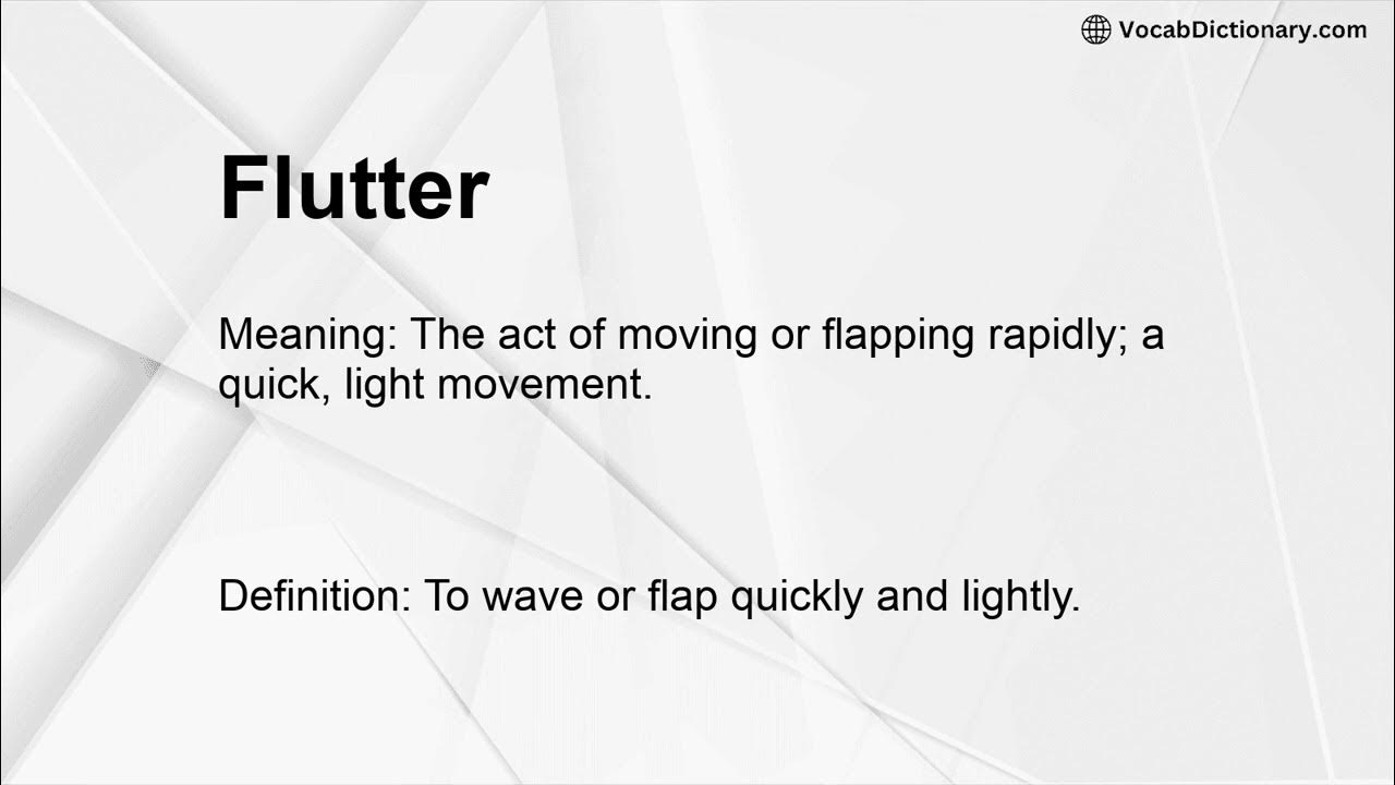Flutter Meaning - YouTube