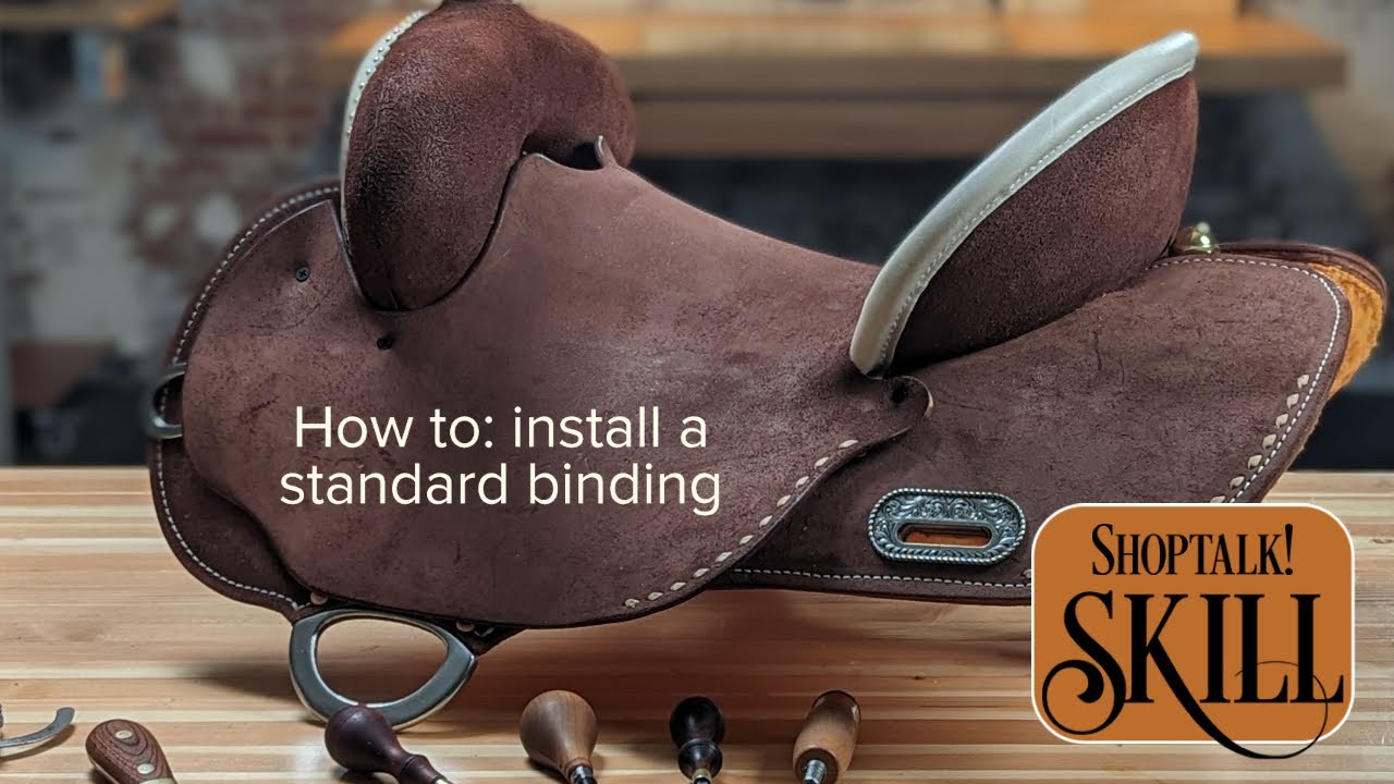 How to install a rawhide standard cantle binding for saddle making ...