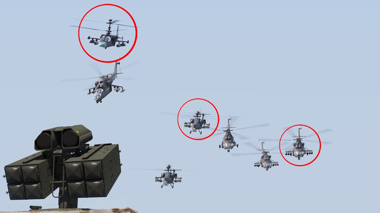Russian helicopters being shot at by MANPADS around Kharkiv city | Five ...