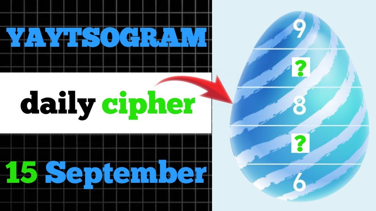 yaytsogram cipher | 15 Sep Cipher | yaytsogram daily cipher ...