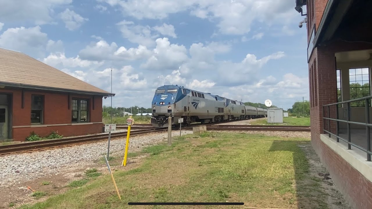 Amtrak 91 and 92 plant city Florida - YouTube