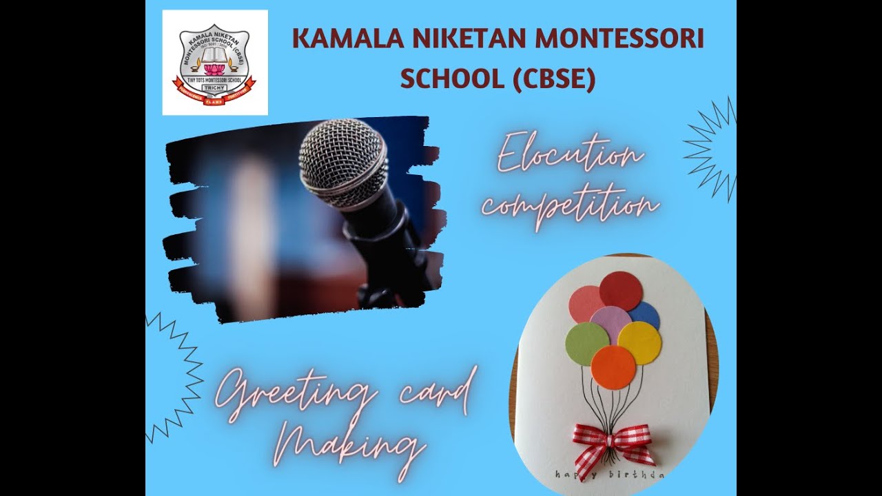 Elocution and Greeting card competition 2022 - YouTube
