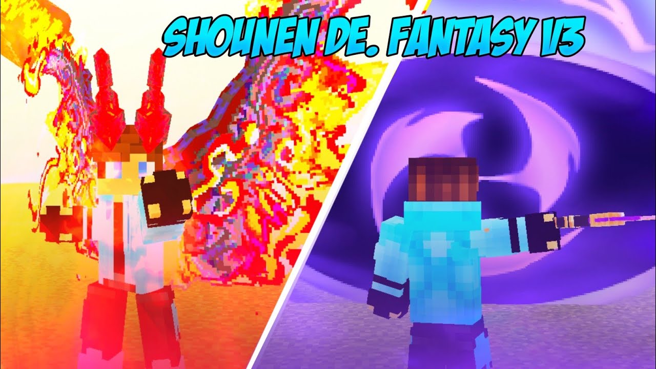 Shounen De. Fantasy V3 Addon | New Weapon Minecraft PE/Bedrock 1.21 ...