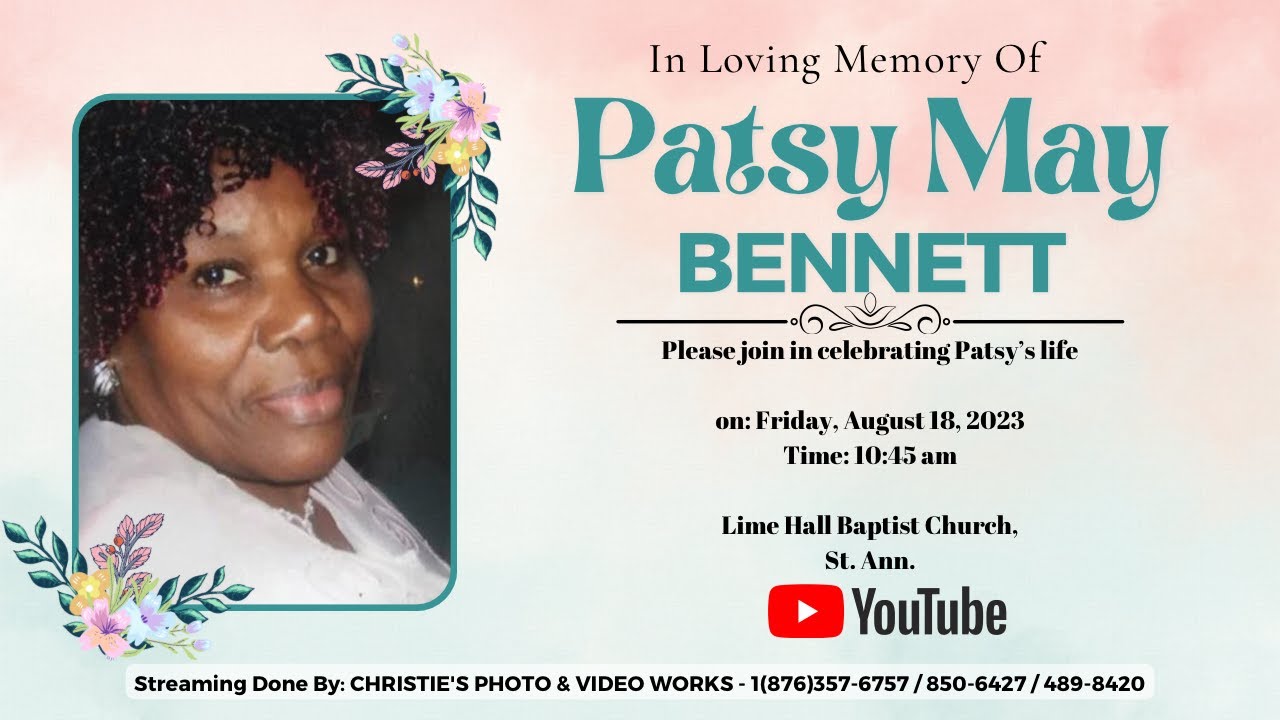Patsy May Bennett Thanksgiving Service - YouTube