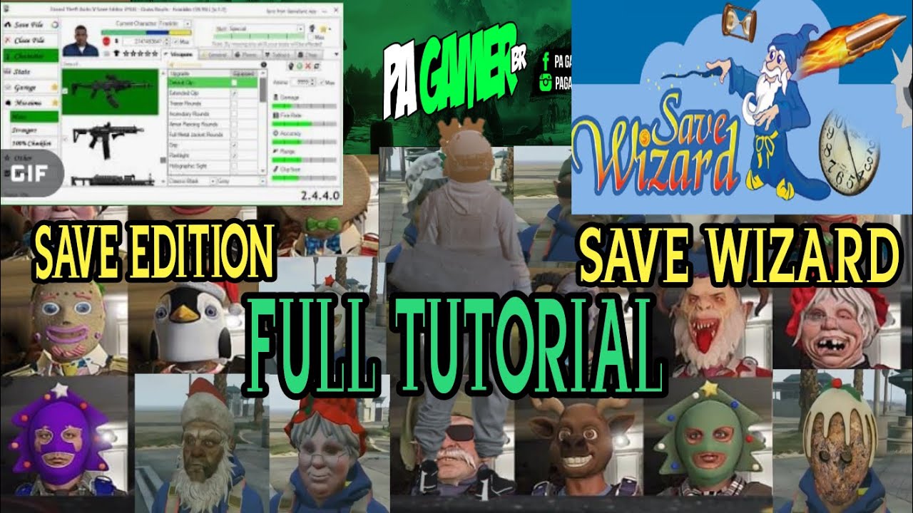GTA 5 ONLINE : FULL TUTORIAL SAVE WIZARD/SAVE EDITION/COLOCANDO TRAJES ...