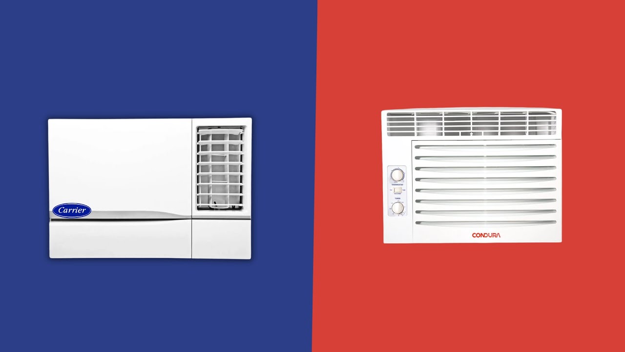 Carrier and Condura Window Type Aircon - YouTube