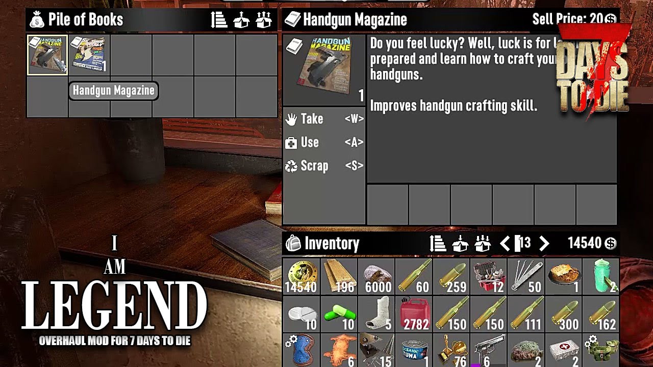 I AM LEGEND mod | SMG Unlocked - Hurry Home | 7 Days to Die | S10 EP42 ...