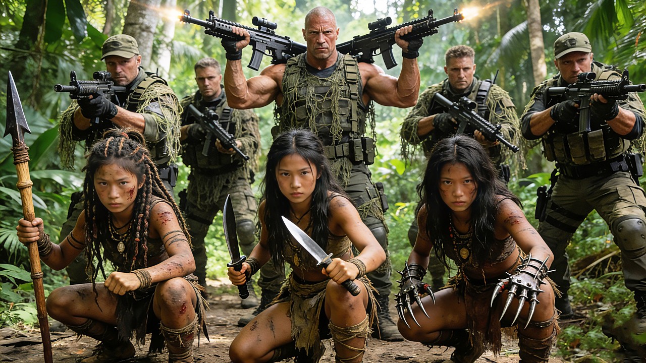 Jungle Bloodbath: Tribal Girl & Spec Ops King vs. Armed Invaders! Bow ...