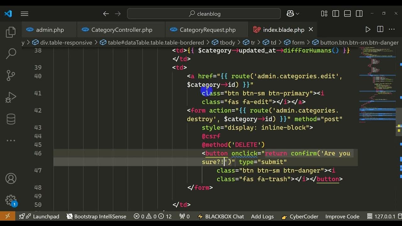 Part #66 - Project One - Part #5 - Dashboard Categories CRUD 2 - YouTube