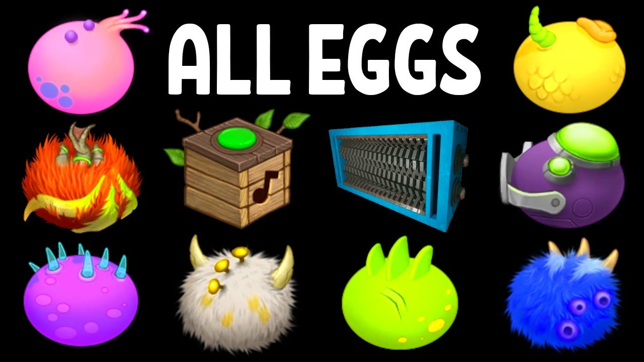 All Eggs - My Singing Monsters Plant Island (Sound and Animation) - YouTube