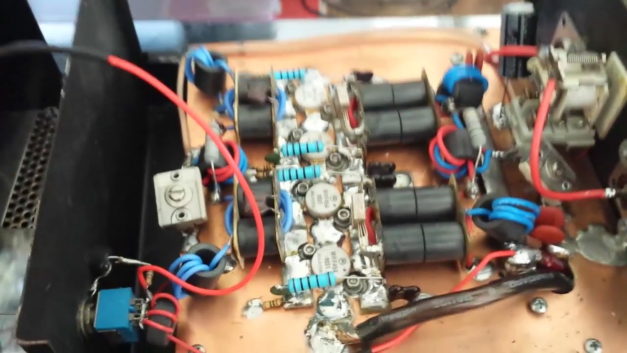 Old School Viper Amplifier Redone with 4xMRF454's - YouTube