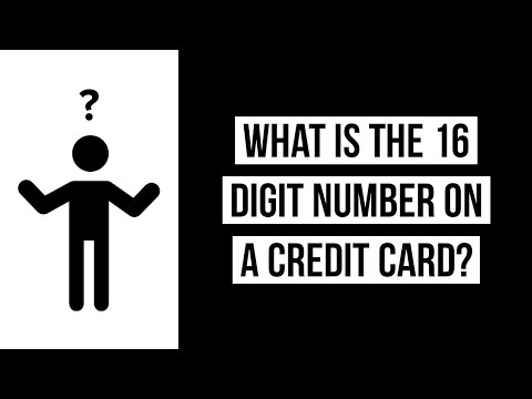 What is the 16 Digit Number on a Credit Card? - YouTube