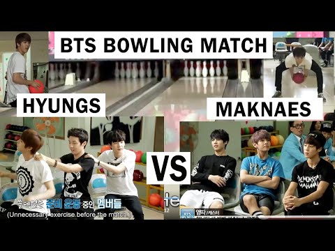 BTS Bowling Match Hyung vs. Maknae