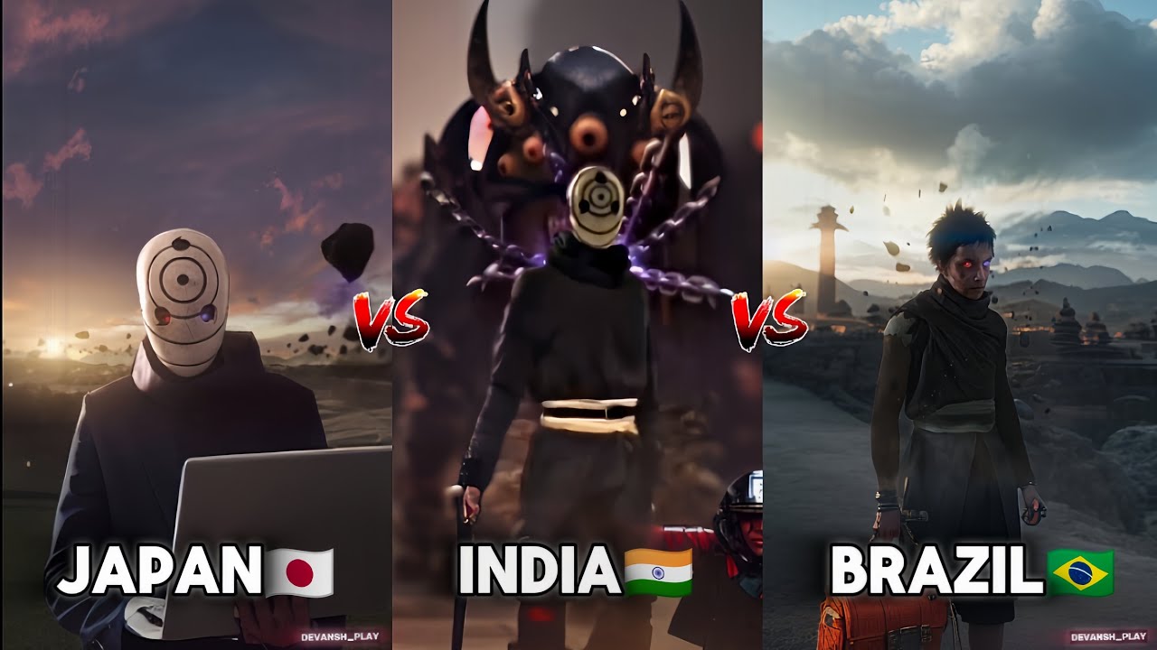 Obito Live Action - Japan Vs India Vs Brazil | Fan Made | #obito - YouTube