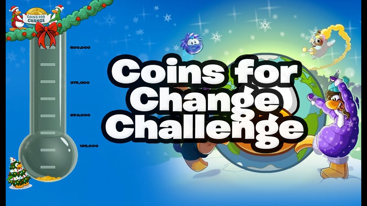 Coins For Change Challenge: Penguin Style #1 - YouTube
