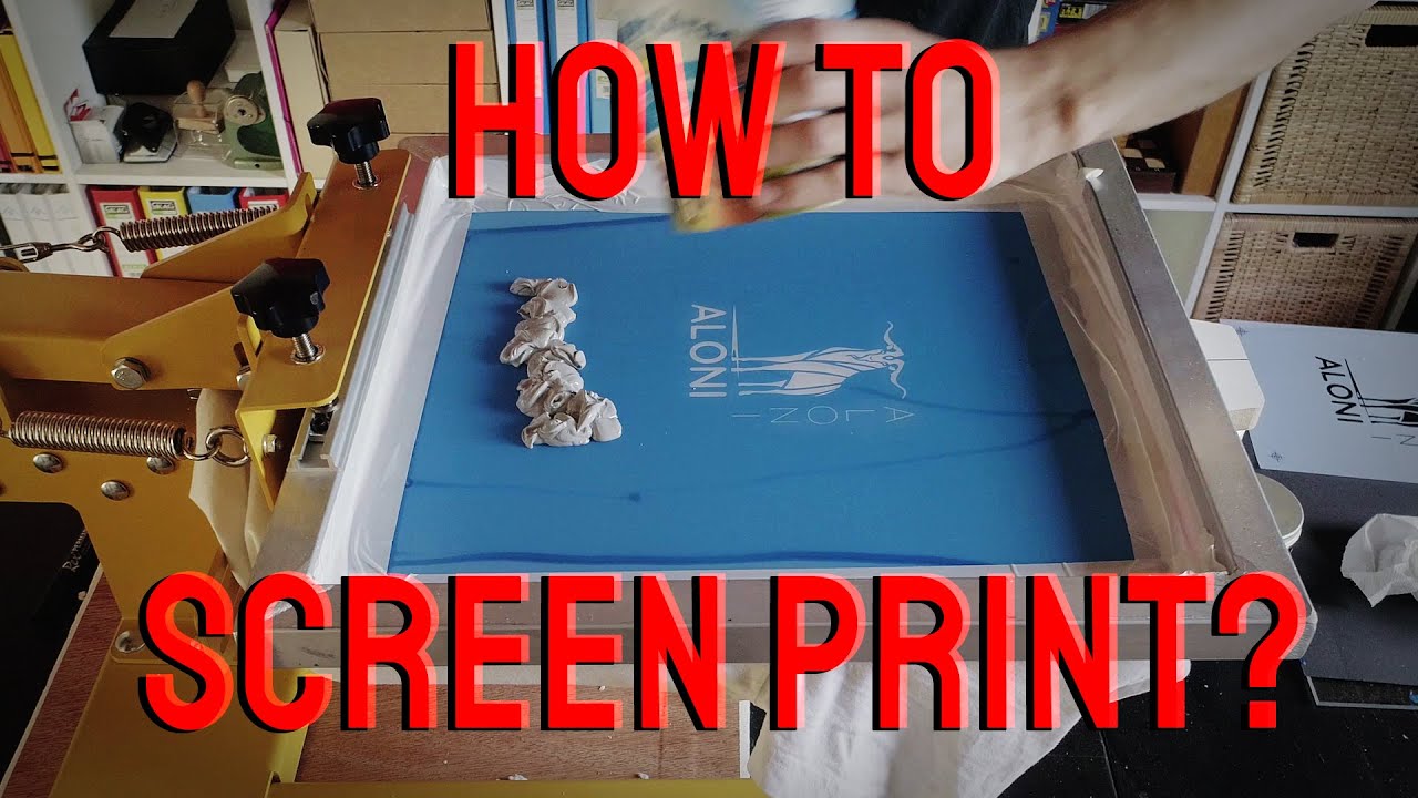 How to screen print? - YouTube