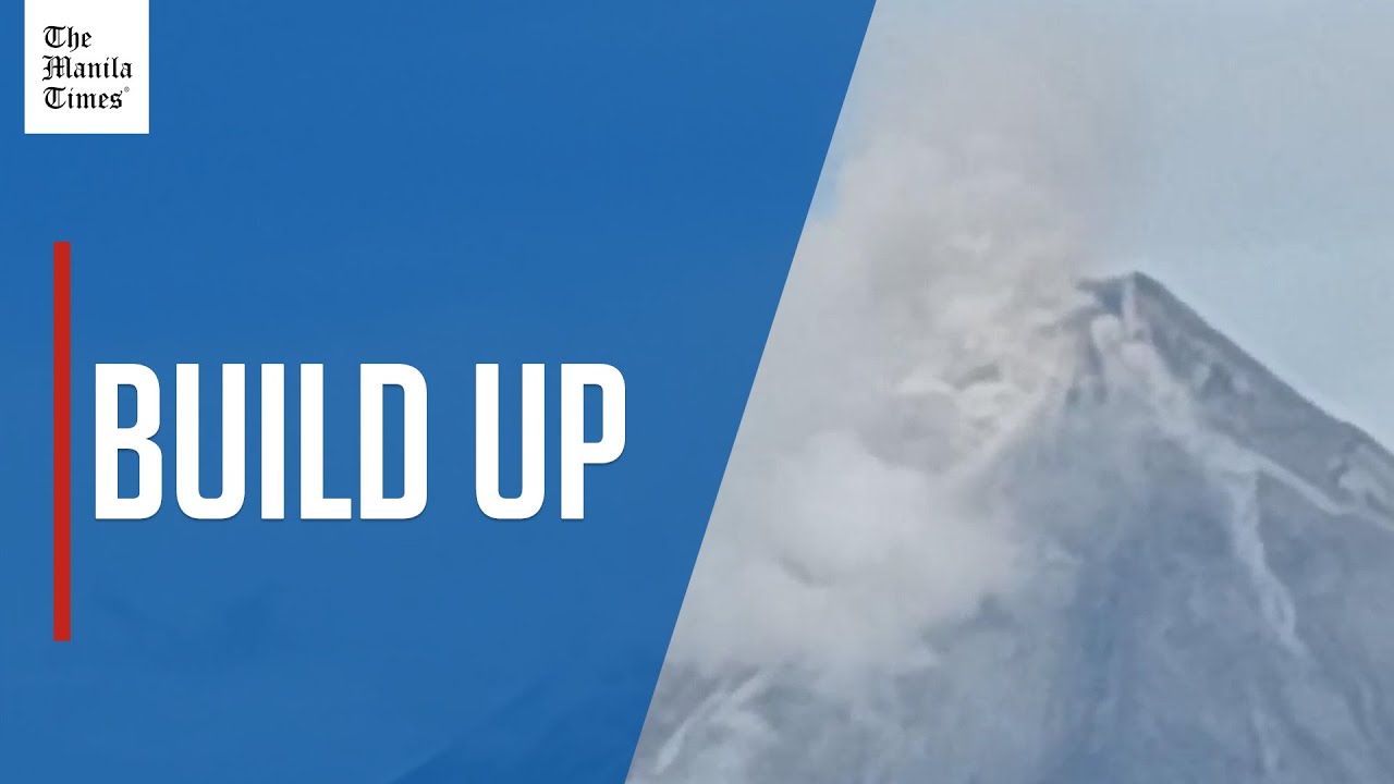 Pyroclastic flow seen from Mayon as dome collapses - YouTube