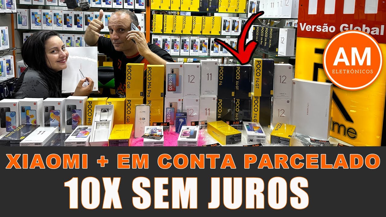 XIAOMI + EM CONTA PARCELADO 10X SEM JUROS - AM ELETRÔNICOS SANTA ...