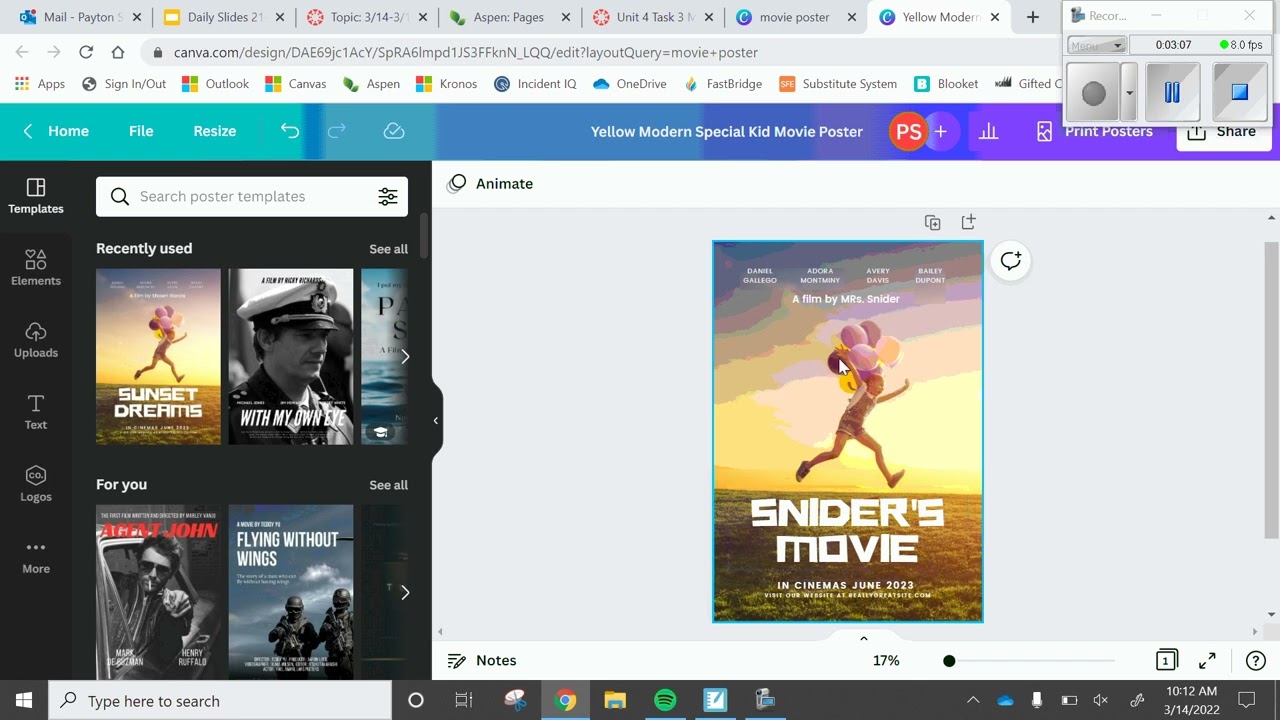 Canva Movie Poster Tutorial - YouTube