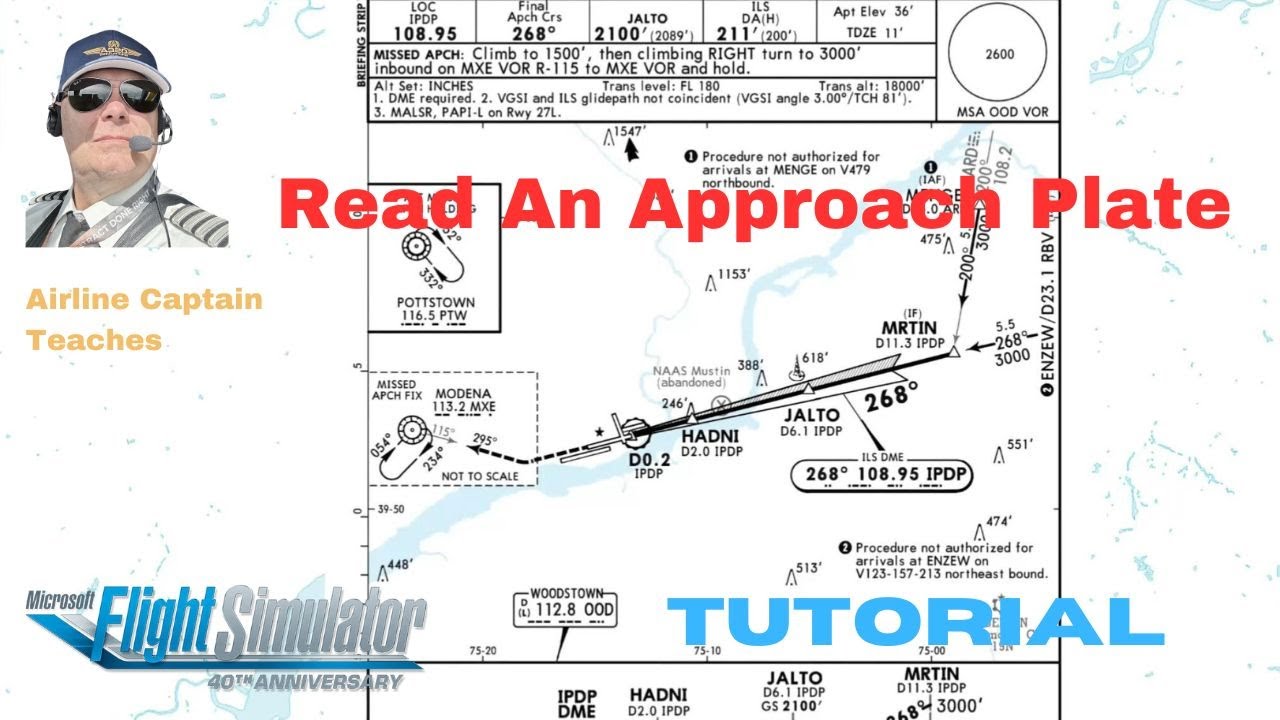 MSFS 2024 Tutorial Series How To Read An Approach Plate - YouTube