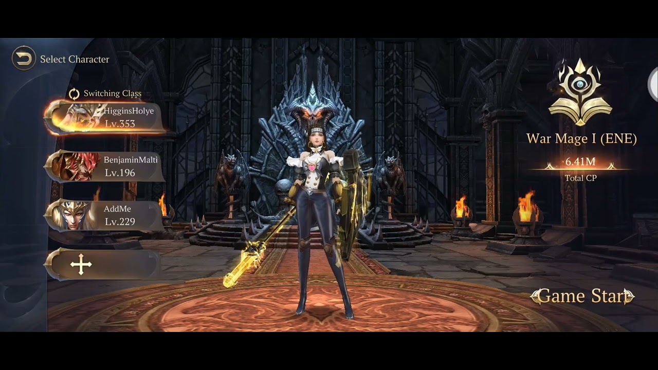 MU Dark Epoch: Change Class Ene Wizard to Str Dark Lord - YouTube