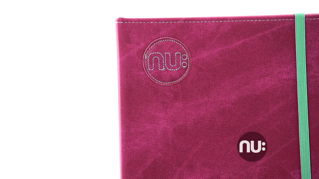 Nu Notebooks - Nu Era Denim PU Cover Casebound Elastic Journal Pink ...