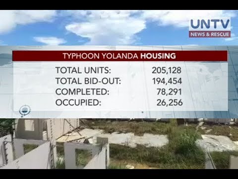 Completion of Yolanda housing projects, likely in 2019 – NHA - YouTube