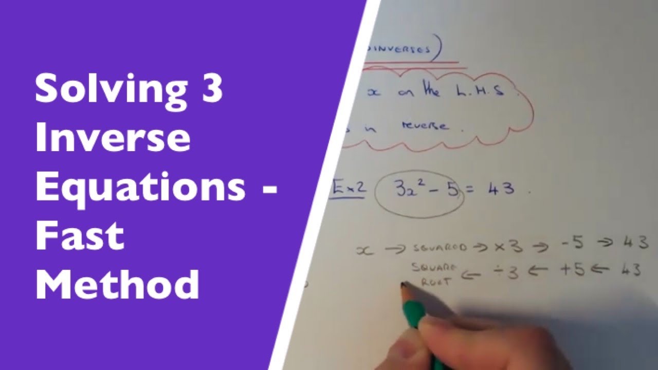 An Easy Method To Solve Equations By Working Out The Opposite ...