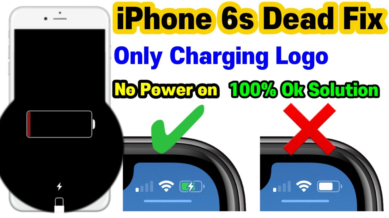 iPhone 6,6s Dead Problem Solution | iPhone 6s Only logo | Slow Charging ...