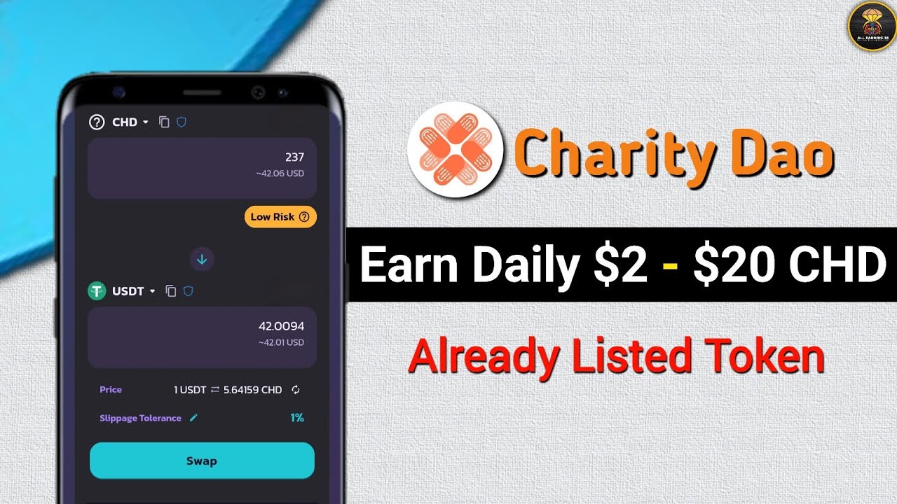 Earn Free $2 to $20 Daily 😱 Charity Dao Airdrop || Gaimin Airdrop Earn ...