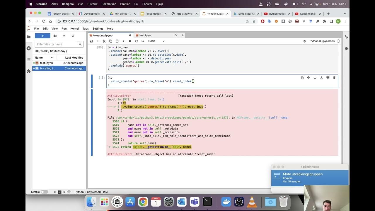 Tidy Tuesday with Python, Pandas and Altair! - YouTube