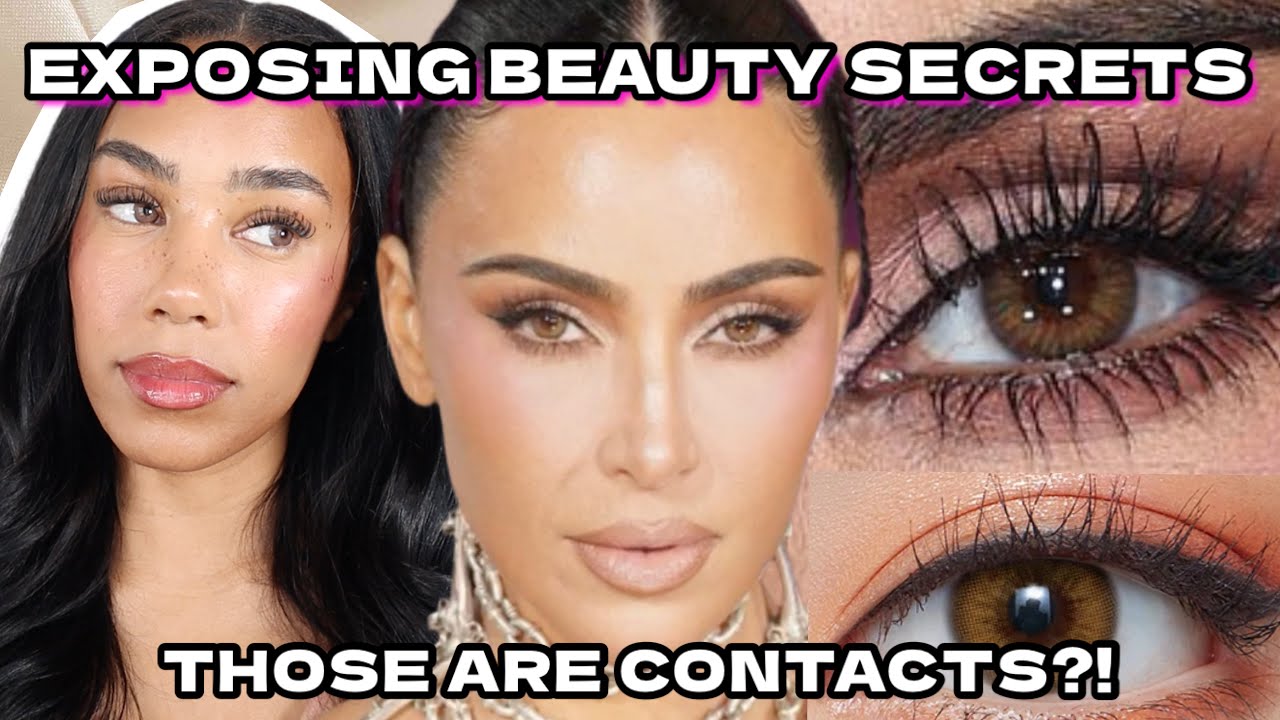 Kim Kardashian’s Secret Color Contacts EXPLAINED 👀 | Lens Shades ...