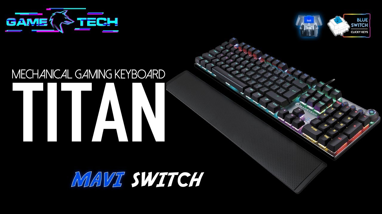 Gametech Titan | Blue Switch Mekanik Klavye - YouTube