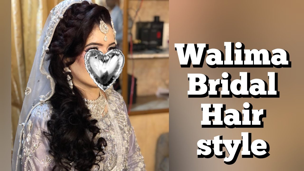 Walima Bridal Hairstyle/ Real Bridal Hairstyle/ Front Bridal Hairstyle ...