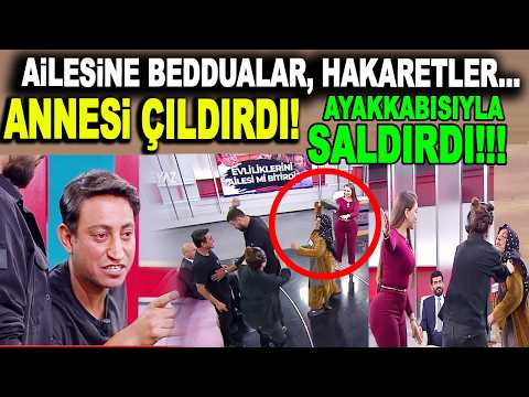 Feyyaz ailesine hakaret etti, beddua etti! Annesi çıldırdı ayakkabıyla oğluna saldırdı!